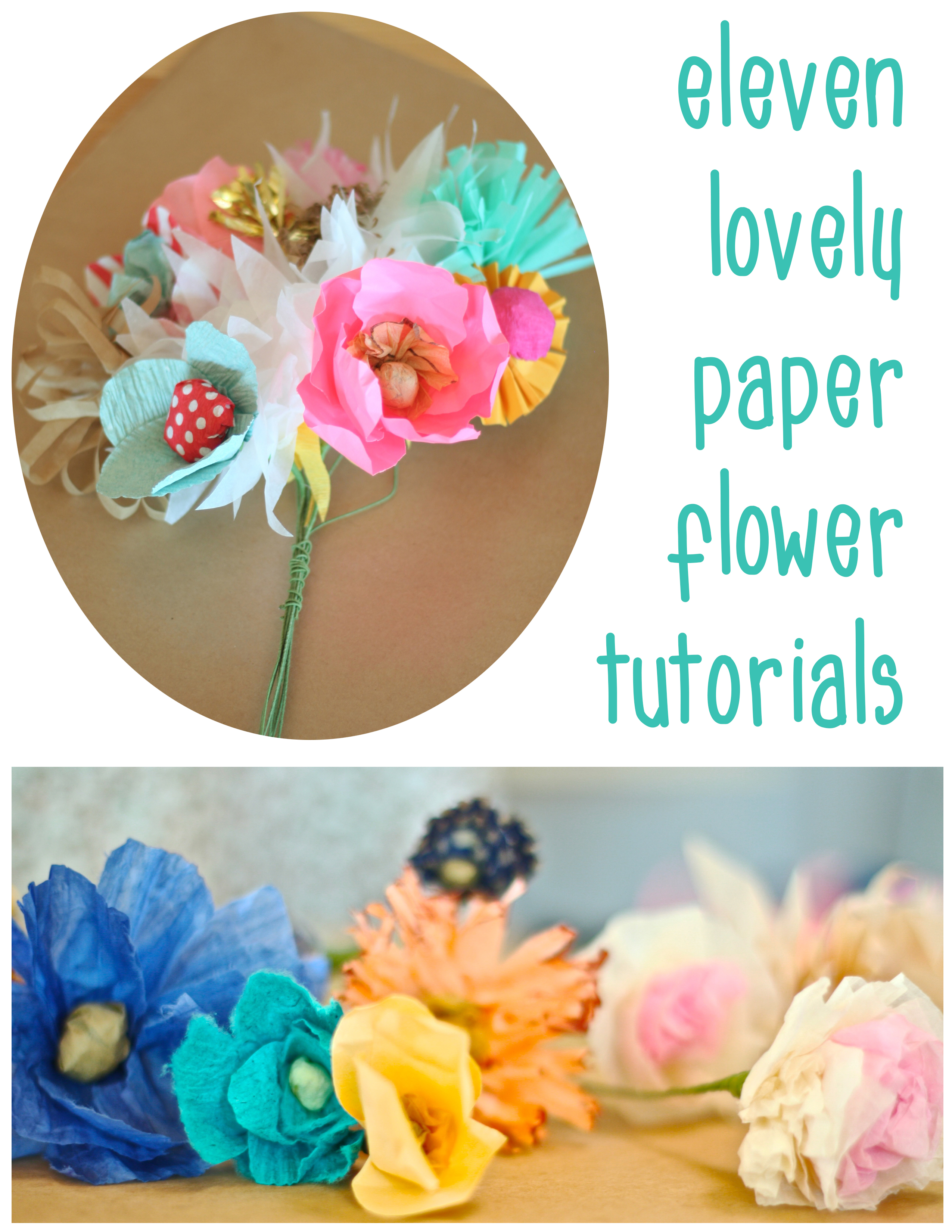 11 Diy Paper Flower Tutorials Dear Handmade Life